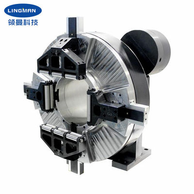 Single Bearing Full Stroke Pneumatic Rotary Chuck For Laser Pipe Cutting