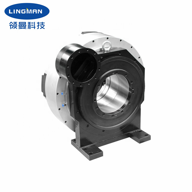 Light Weight 4 Jaws Main Pneumatic Rotary Chuck For Tube Pipe Cutting ...